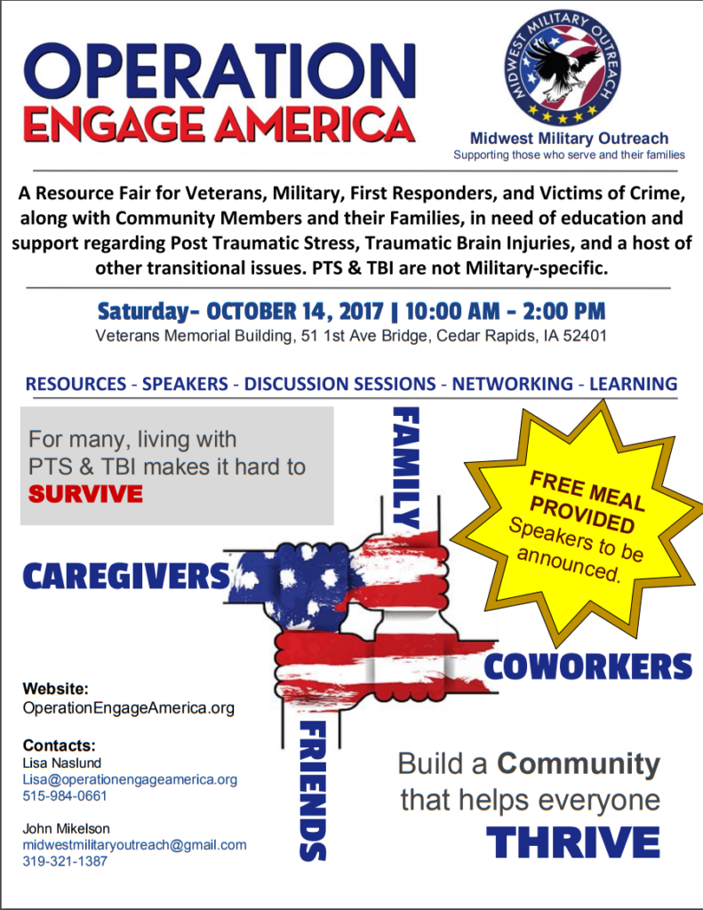 Operation Engage America - Cedar Valley Marine Corps League